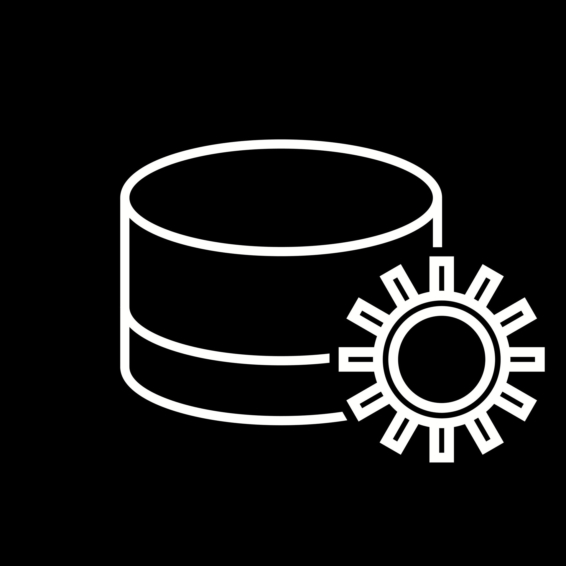 Beautiful Database Management Vector Line Icon 17137243 Vector Art At