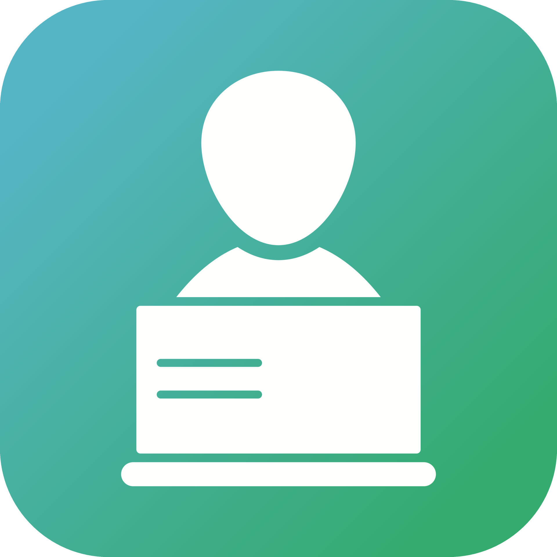 Student using laptop Vector Icon 17148924 Vector Art at Vecteezy