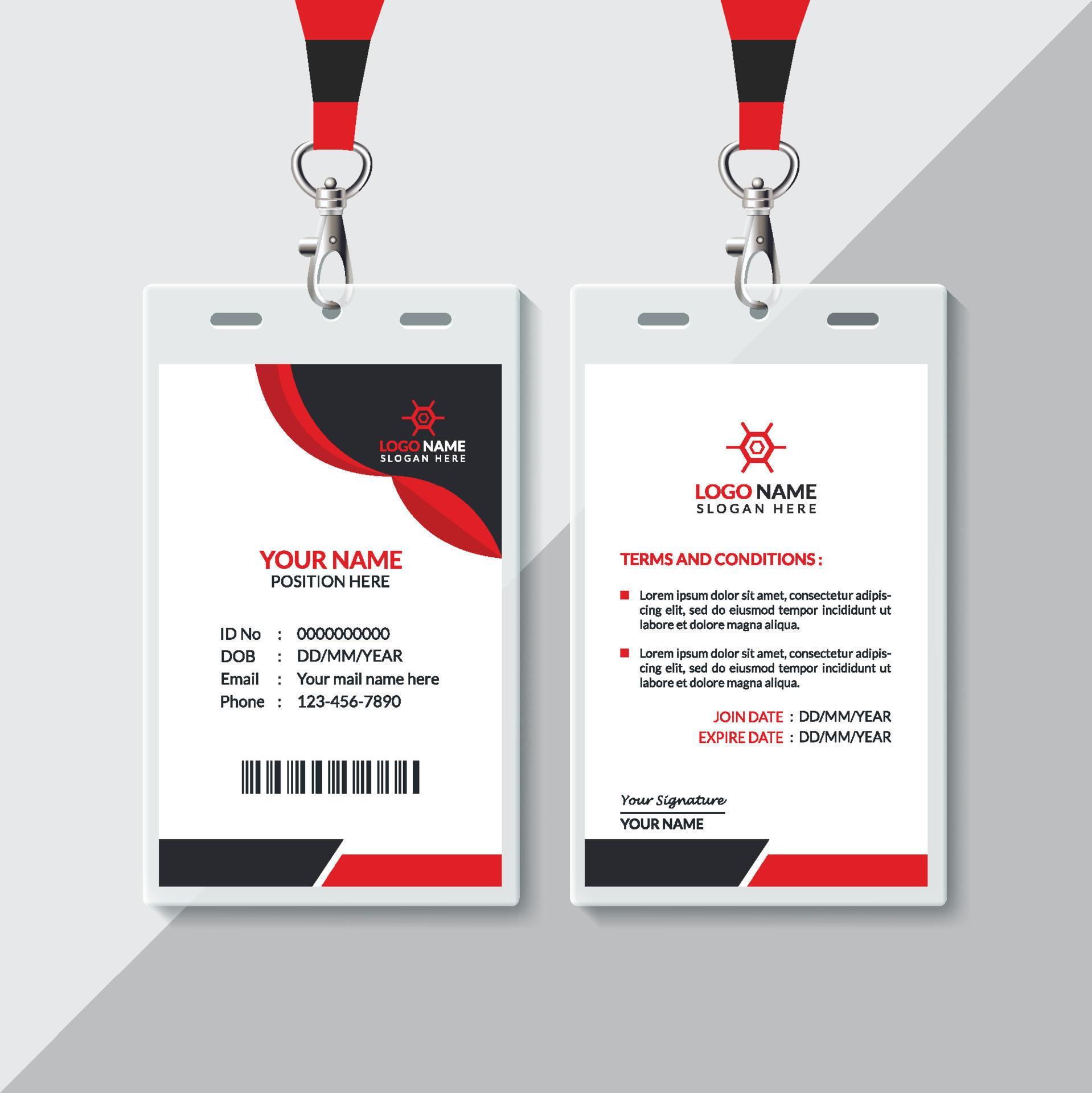 Modern And Professional ID Card Design, Corporate And Creative ID Card ... Modern And Professional ID Card Design, Corporate And Creative ID Card ...