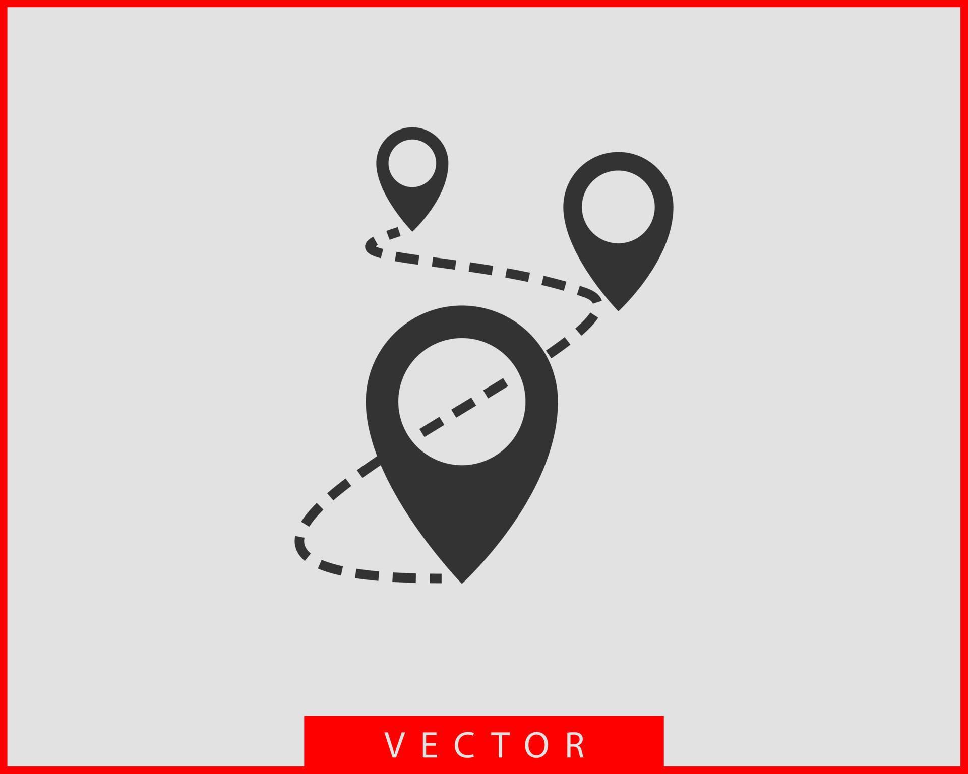 Map icons. Marker pointer. Pin location vector icon. GPS navigation symbol. 17151788 Vector Art ...