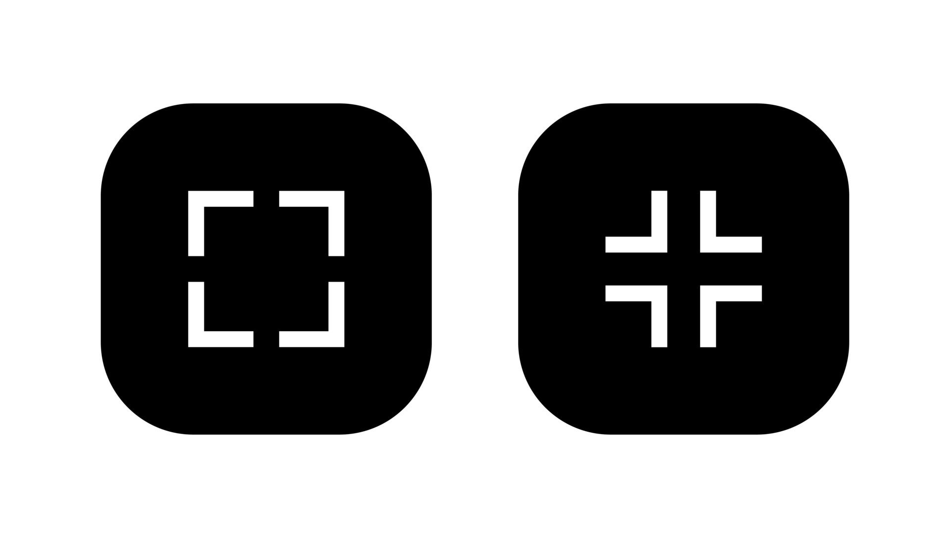 Maximize And Minimize Screen Button Icon Vector 17152827 Vector Art At Vecteezy