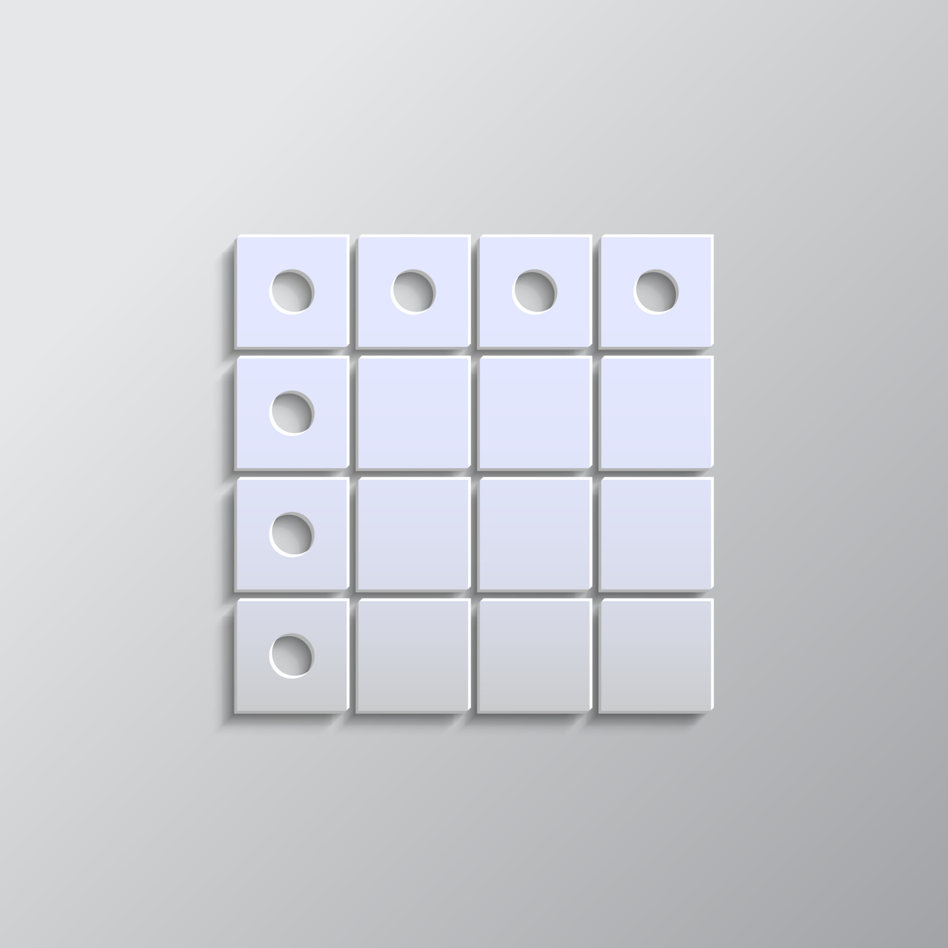 Database Server Excel Paper Style Icon Grey Color Vector Background Paper Style Vector Icon