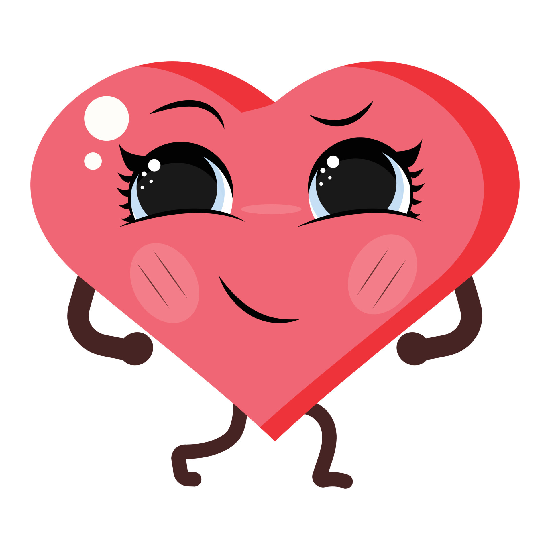 Cartoon heart character. Cute love symbols with face 17157169 Vector ... Cartoon heart character. Cute love symbols with face 17157169 Vector ...