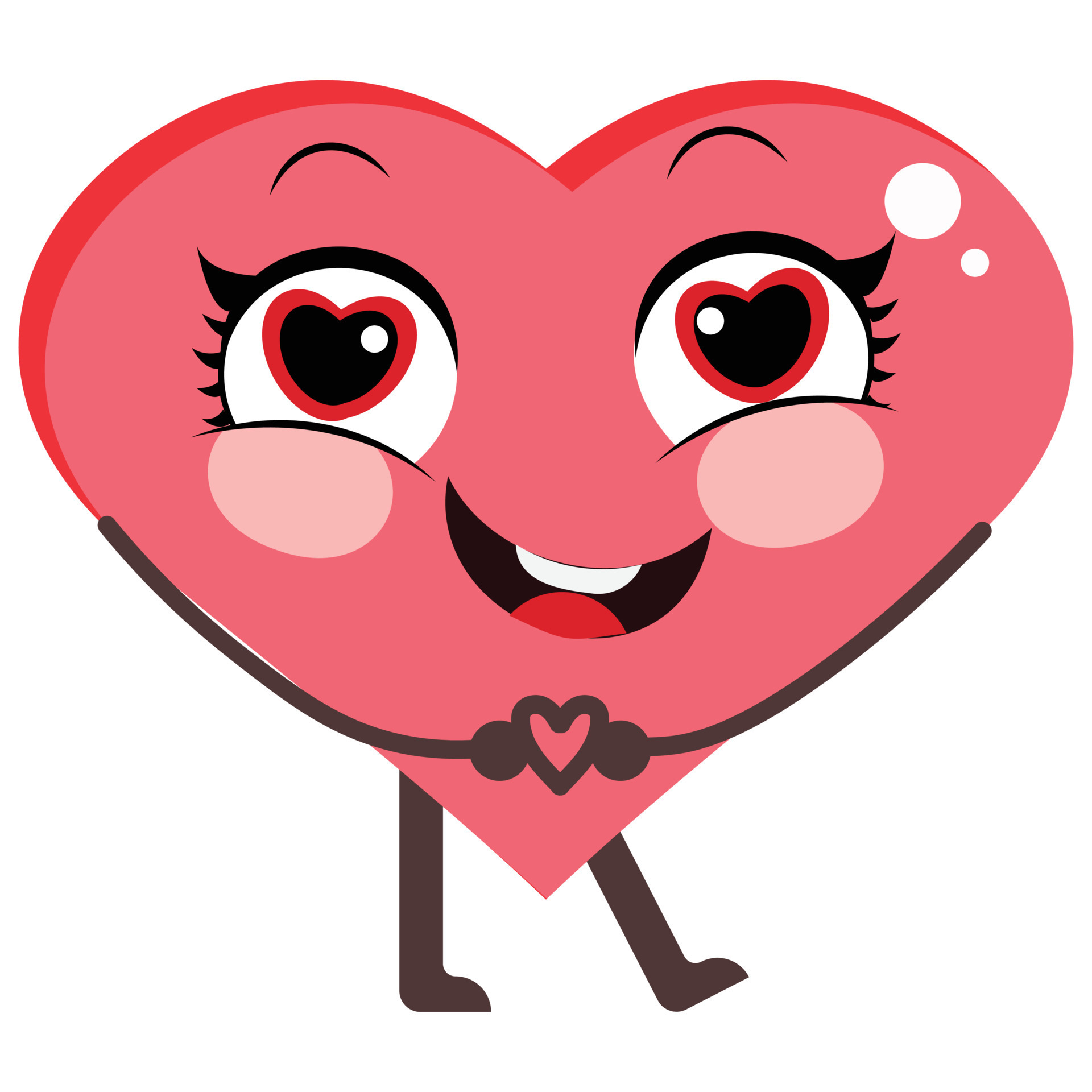Cartoon heart character. Cute love symbols with facee 17157173 Vector ... Cartoon heart character. Cute love symbols with facee 17157173 Vector ...