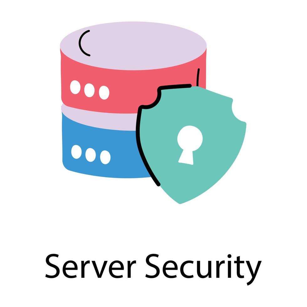 Trendy Server Security 17169310 Vector Art at Vecteezy