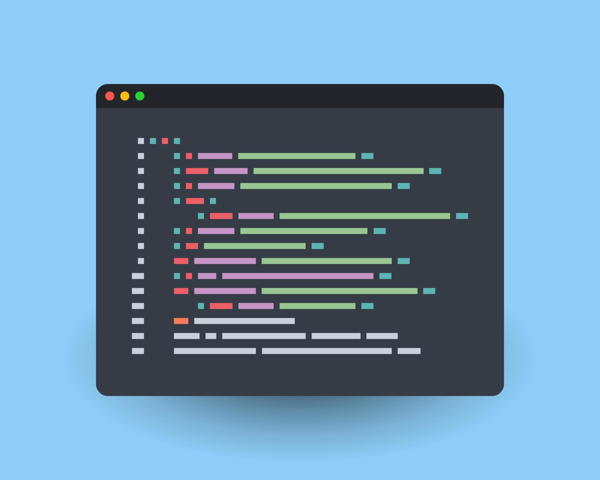 Programming code editor vector illustration design 17169643 Vector Art ...