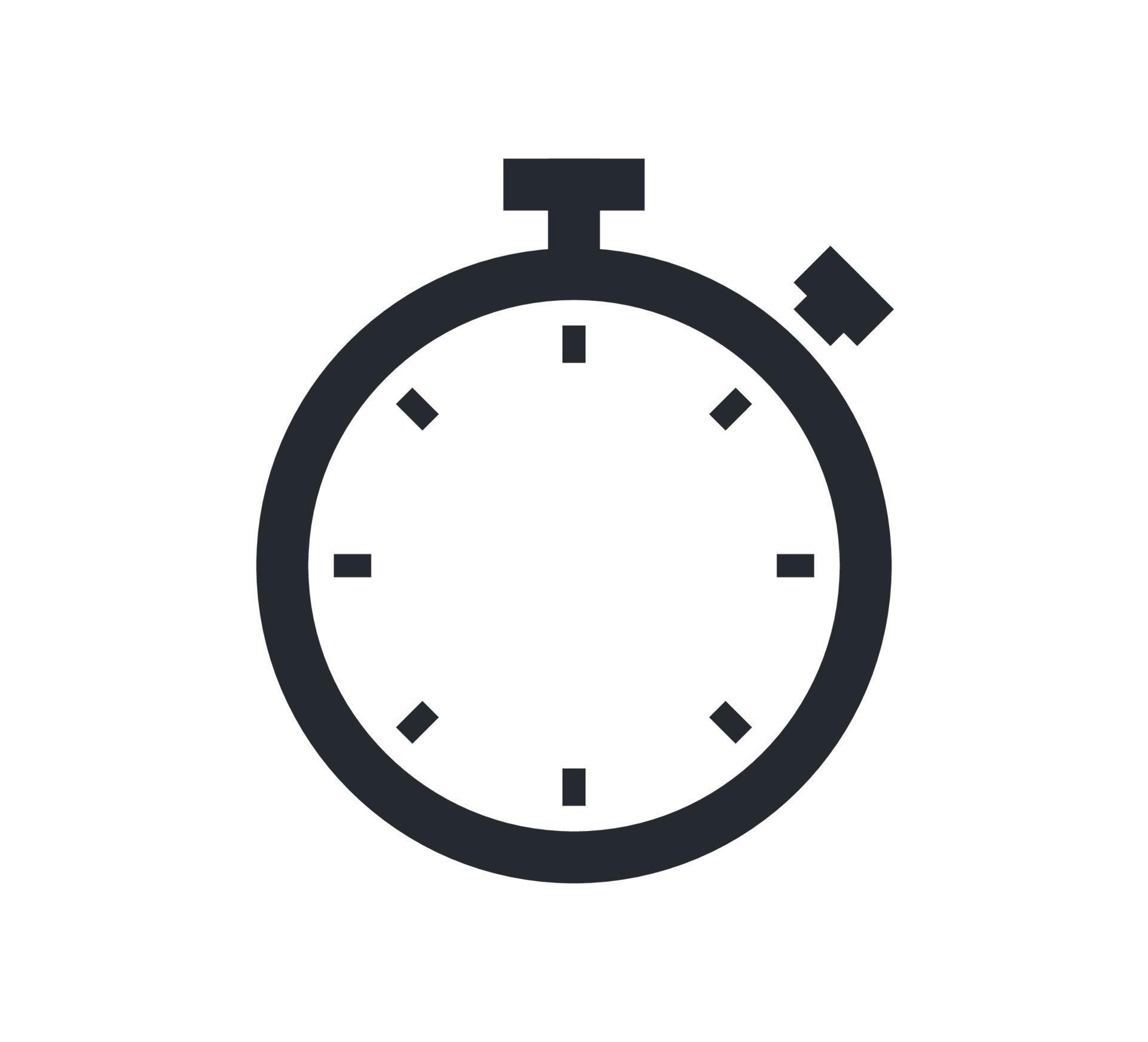 Countdown Timer And Stopwatch Symbol Flat Vector Illustration 17169999
