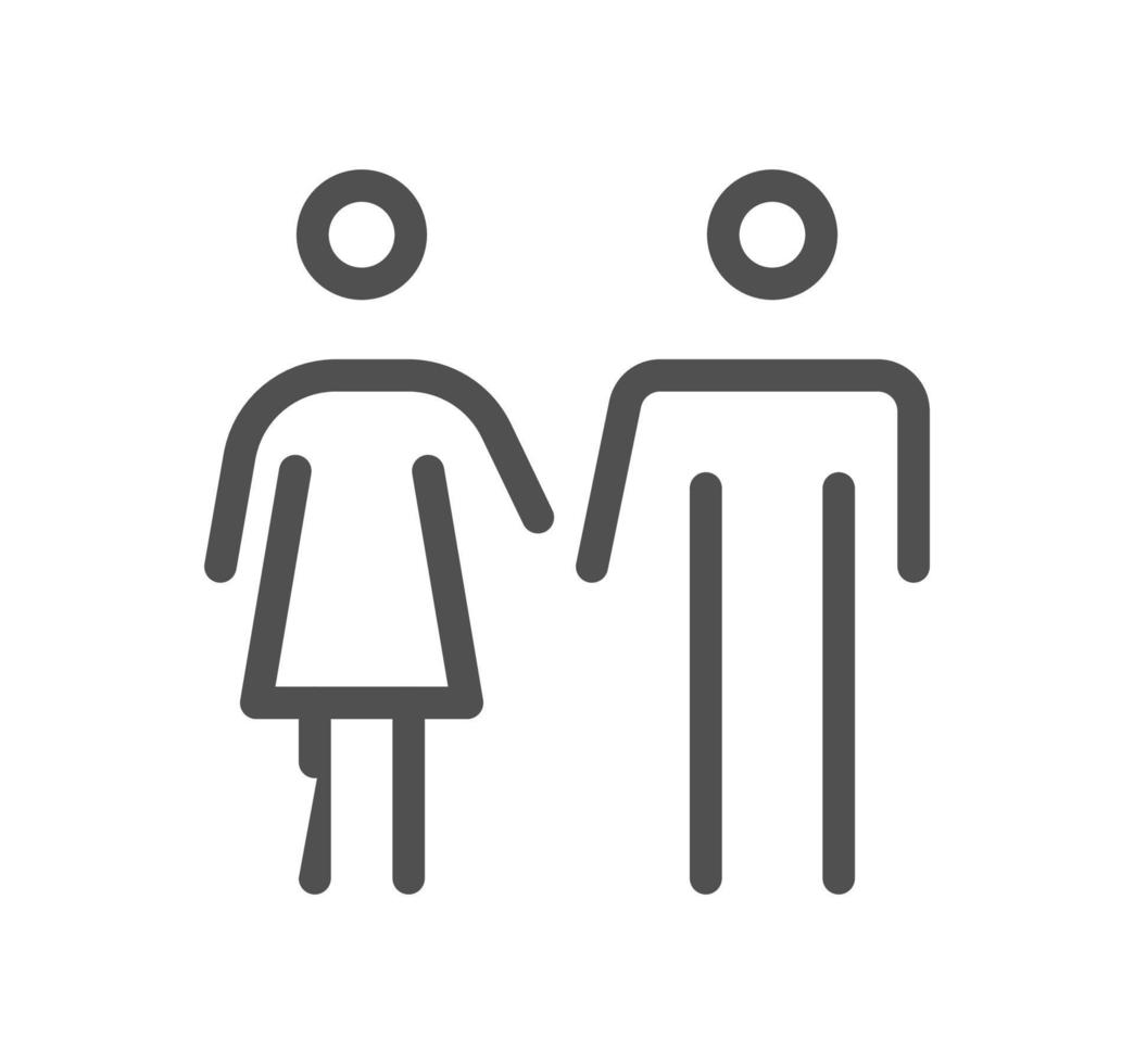 Gender Related Icon Outline And Linear Vector 17170073 Vector Art At