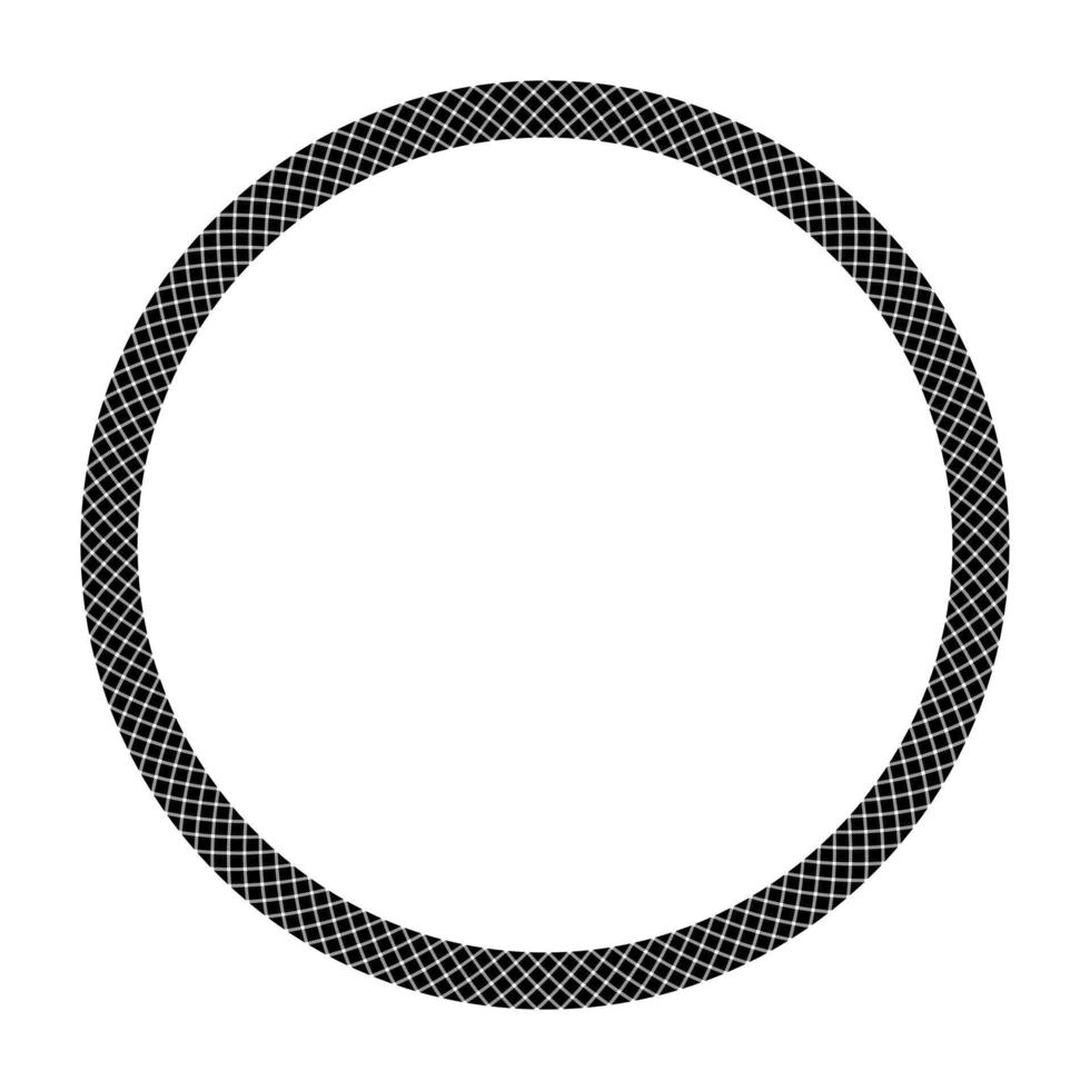 Circle borders and frames vector. Round border pattern geometric vintage frame design. Scottish ...
