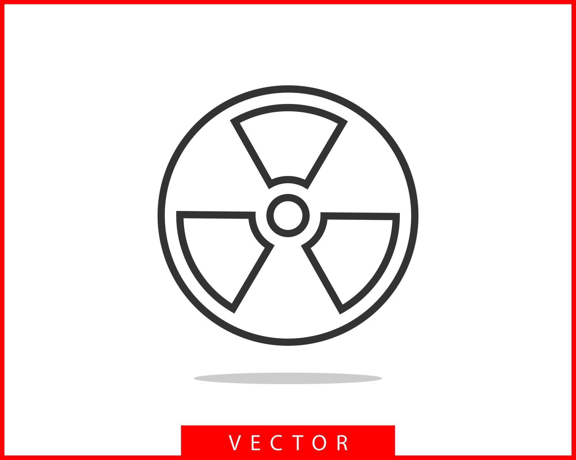 Radiation Icon Vector Warning Radioactive Sign Danger Symbol 17170160