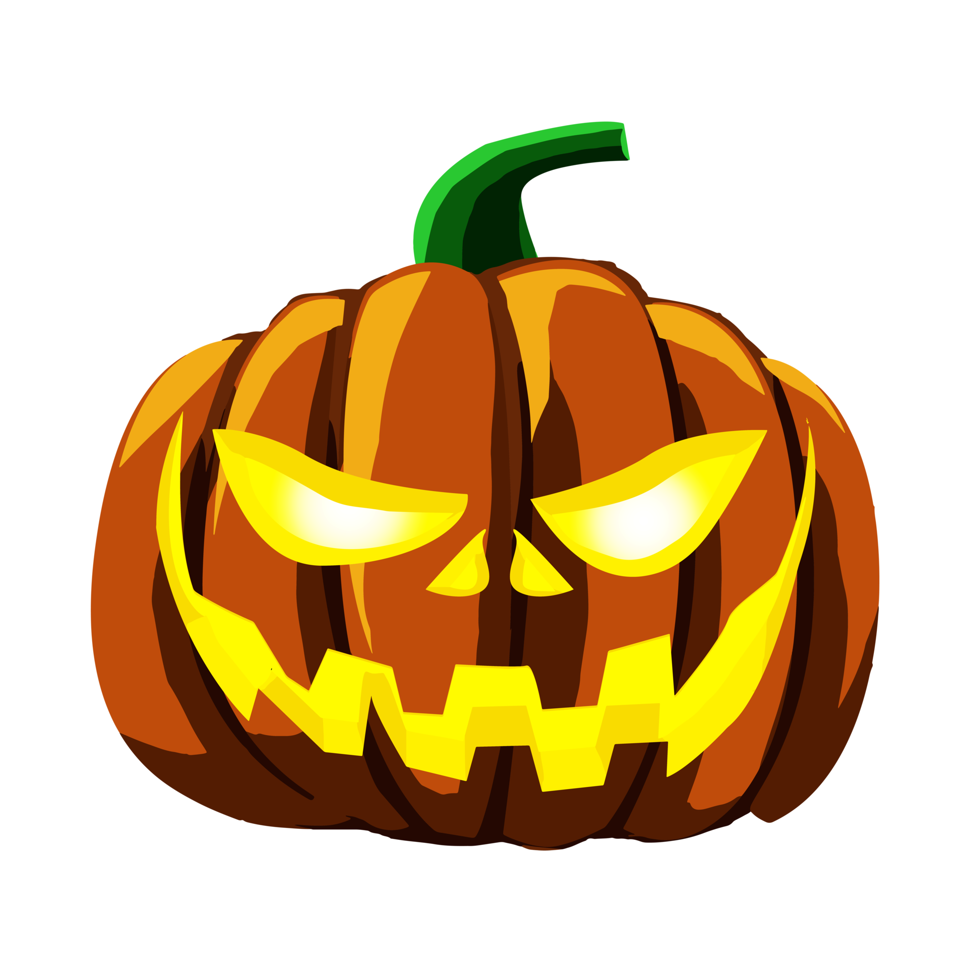 Free Halloween Pumpkin Cartoon Orange Pumpkin With A Smile Funny Face The Main Symbol Of