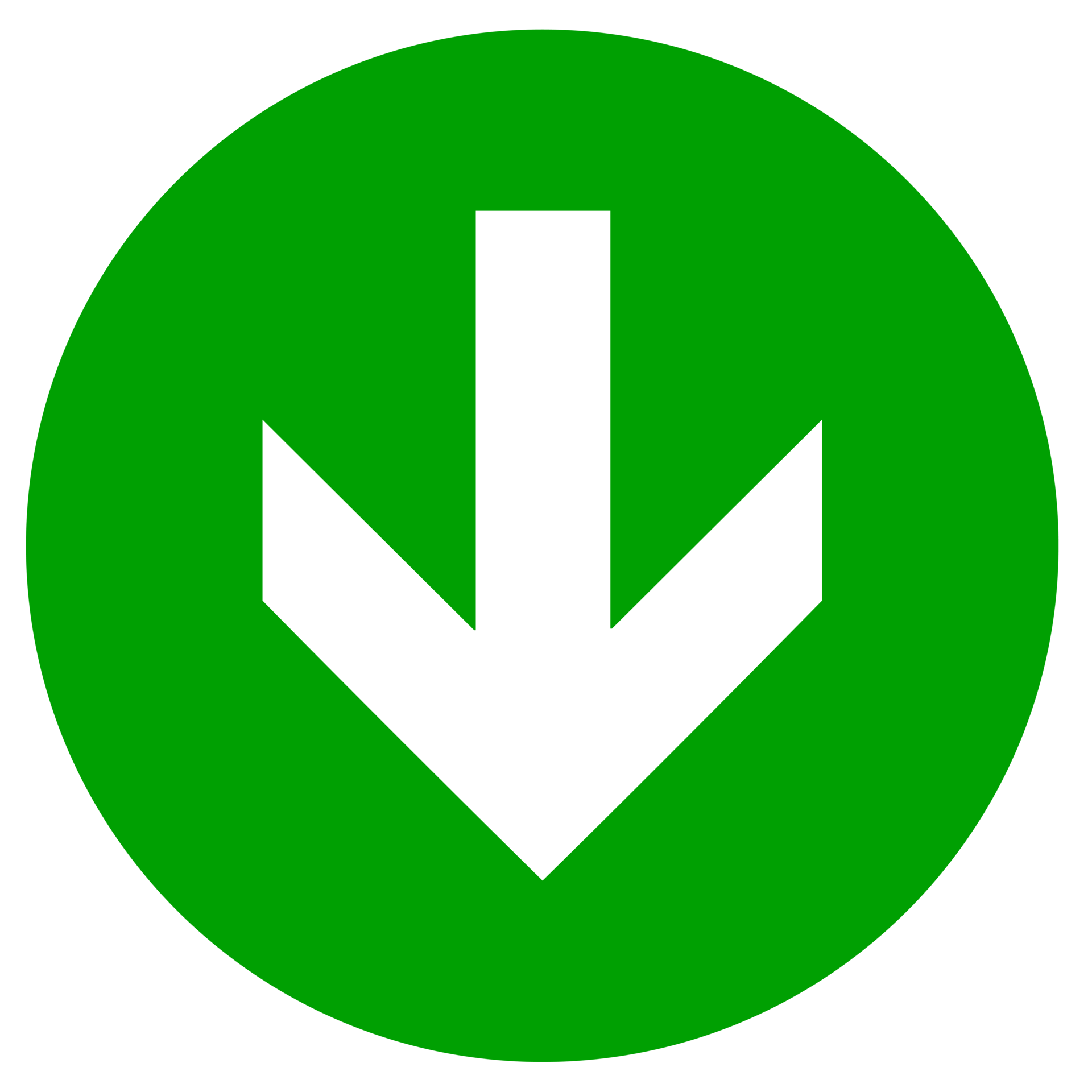 Green Round Directional Arrow on Transparent Background 17177785 PNG