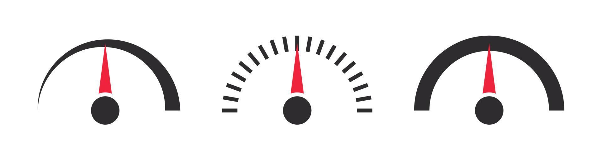 Speedometer Simple Icon Speedometer Tachometer Indicator Icons Performance Measurement