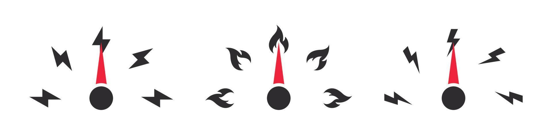 Satisfaction Indicator Mood Scale Rating Indicator With Lightning Performance Measurement