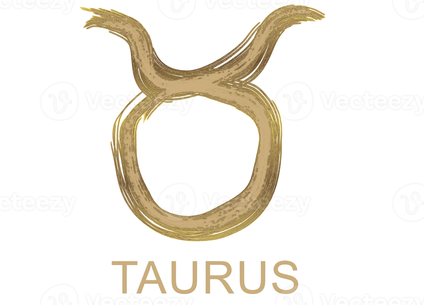3d Illustration Taurus Sign Zodiac 17179246 Png