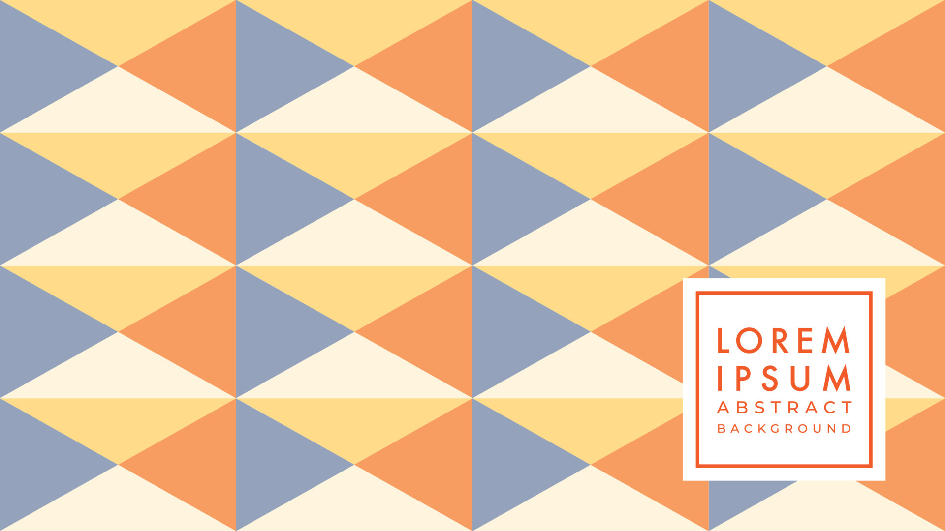 vector illustration of diamond with triangular seamless pattern. Orange ...