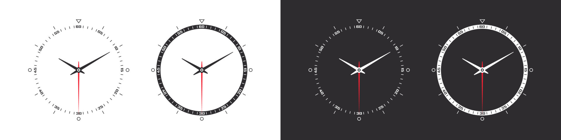 Blank Analog Clock Face