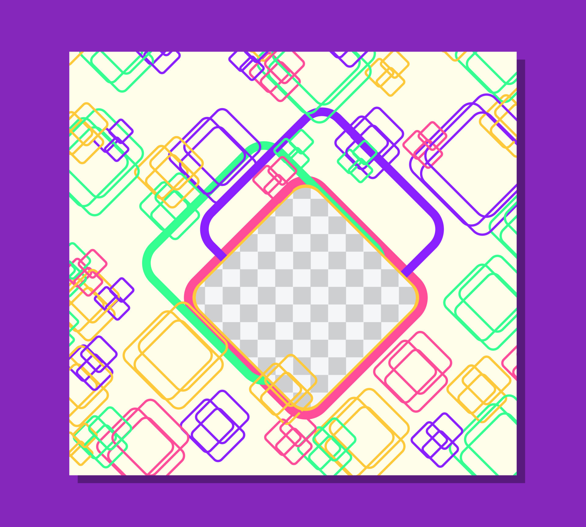 Abstract Geometric Background Colorful Rectangles With Beautiful
