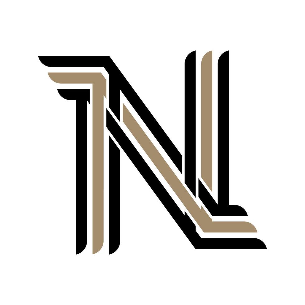 Modern creative N Logo Design and template. NN icon initial Based Monogram and Letters in vector ...