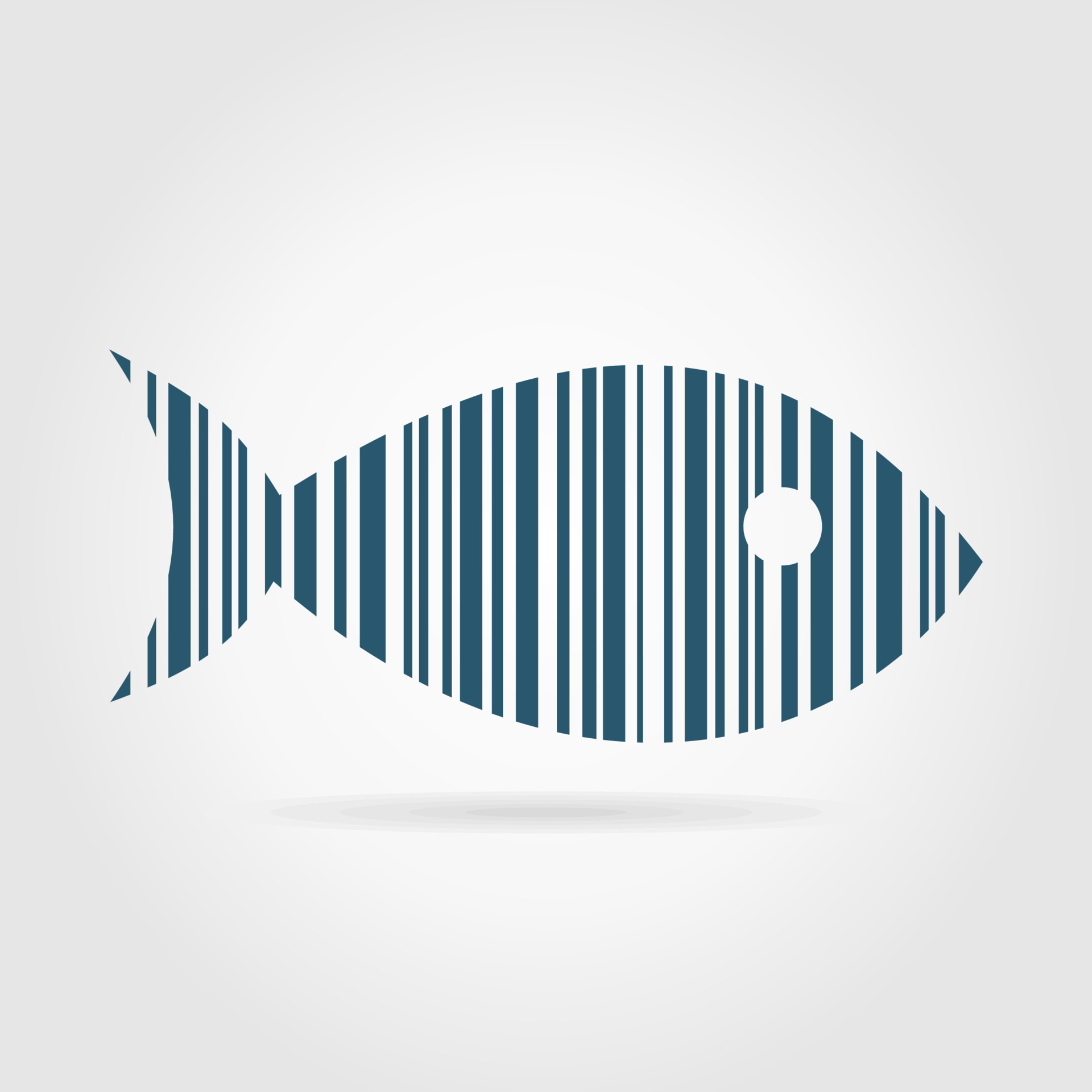 Fish from a code stroke. A vector illustration 17184219 Vector Art at ...