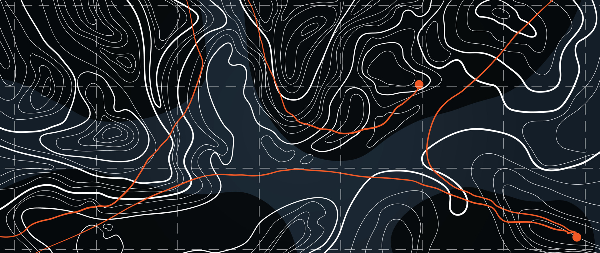 Abstract line art background vector. Mountain topographic terrain map grid background with ...