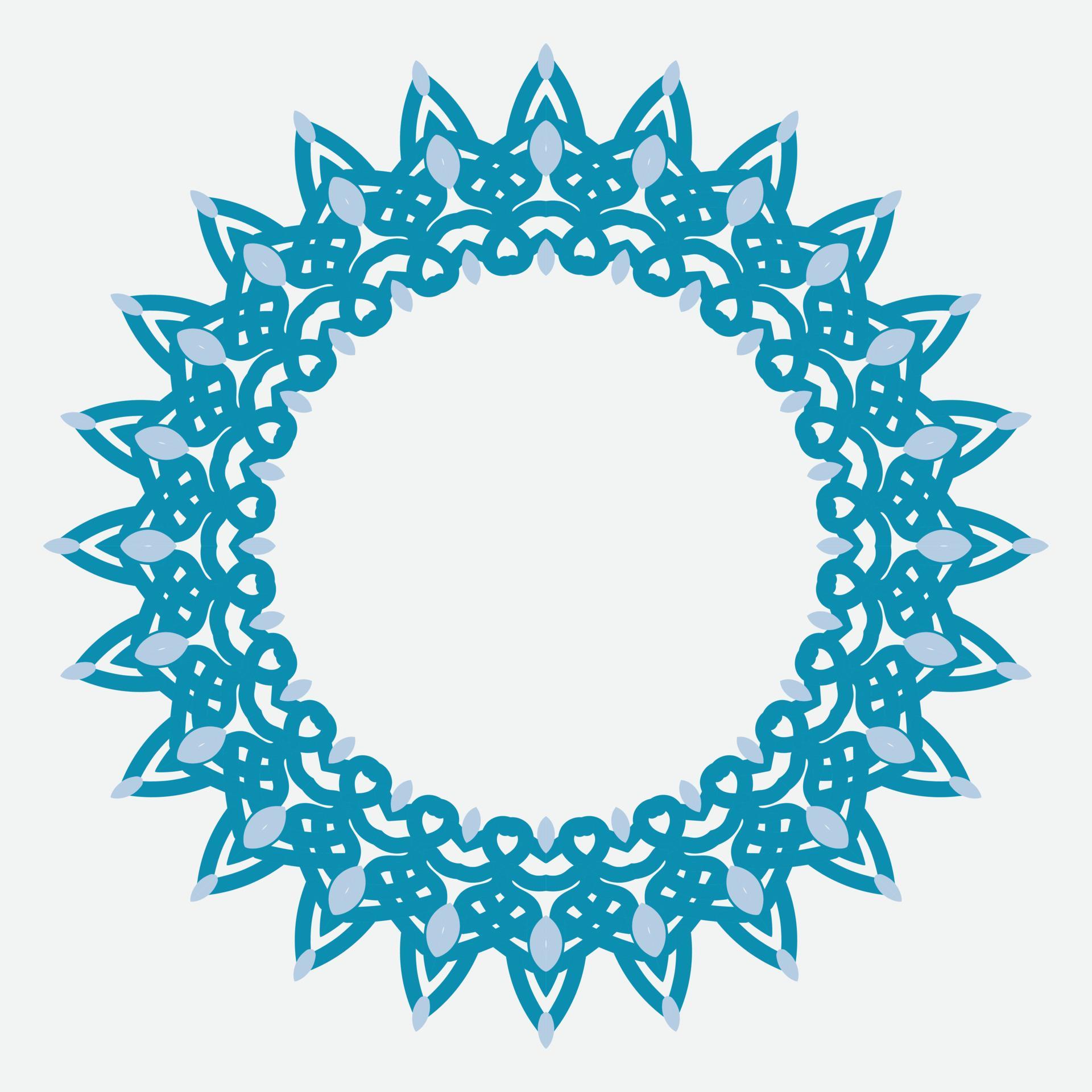 decorative round frame. circle frame. Vector design element. 17189700 ...