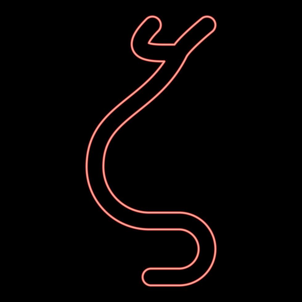 Neon zeta greek symbol small letter lowercase font red color vector ... Neon zeta greek symbol small letter lowercase font red color vector ...