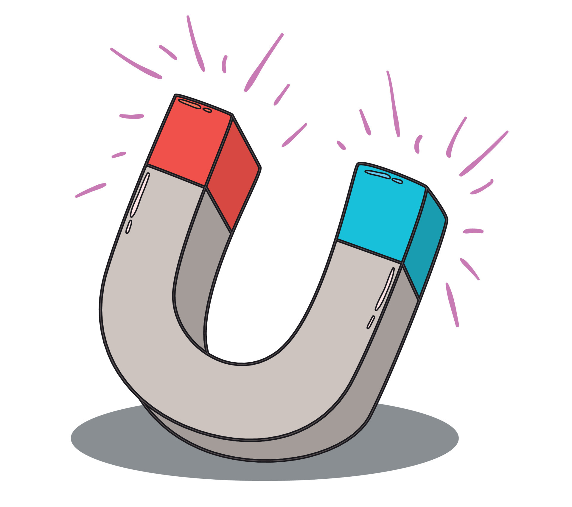 Magnet Vector Illustration 17190916 Vector Art At Vecteezy