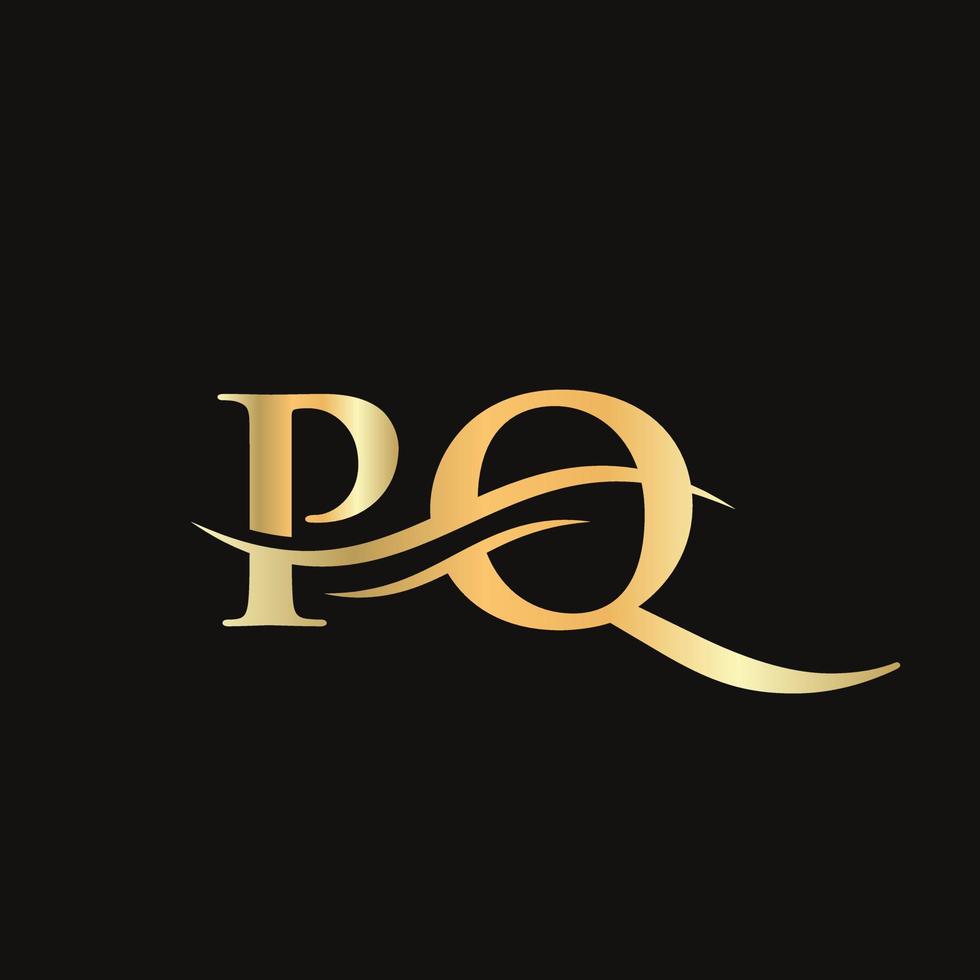 PQ logo. Monogram letter PQ logo design Vector. PQ letter logo design 17193207 Vector Art at ...