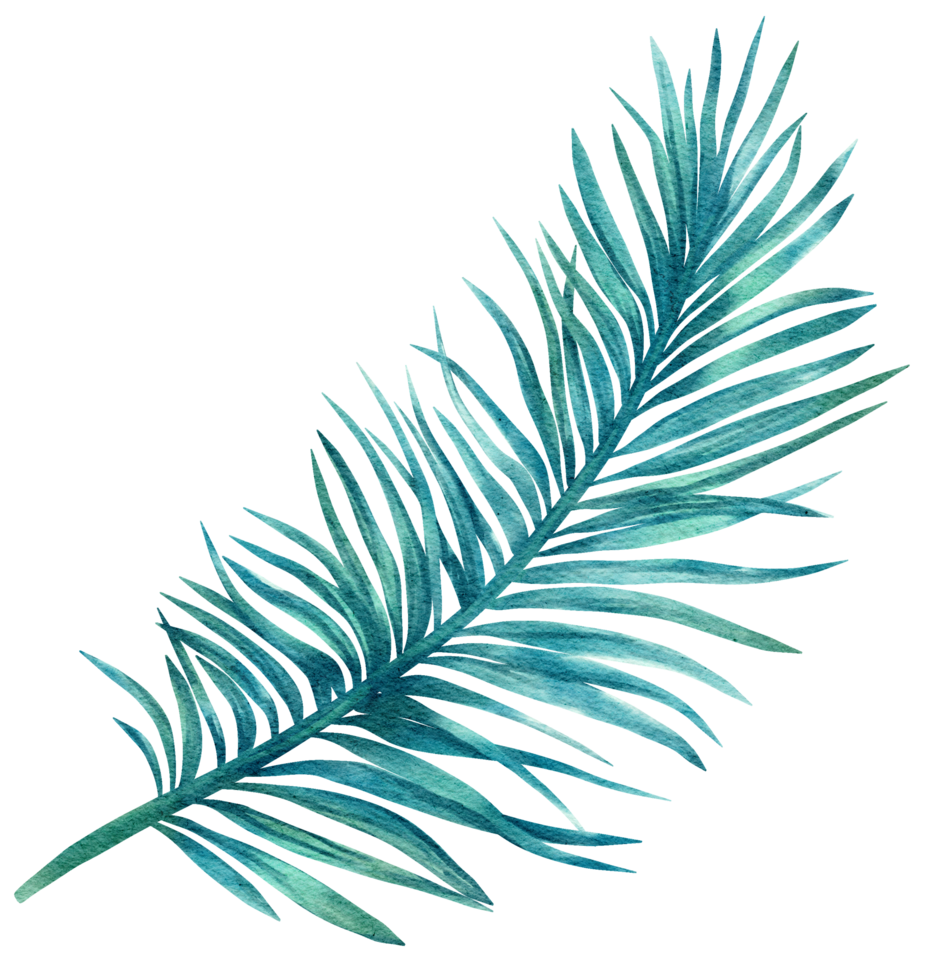 Free Hand Drawn Watercolor Tropical Plant. Flora Botanical Leaf ... Free Hand Drawn Watercolor Tropical Plant. Flora Botanical Leaf ...