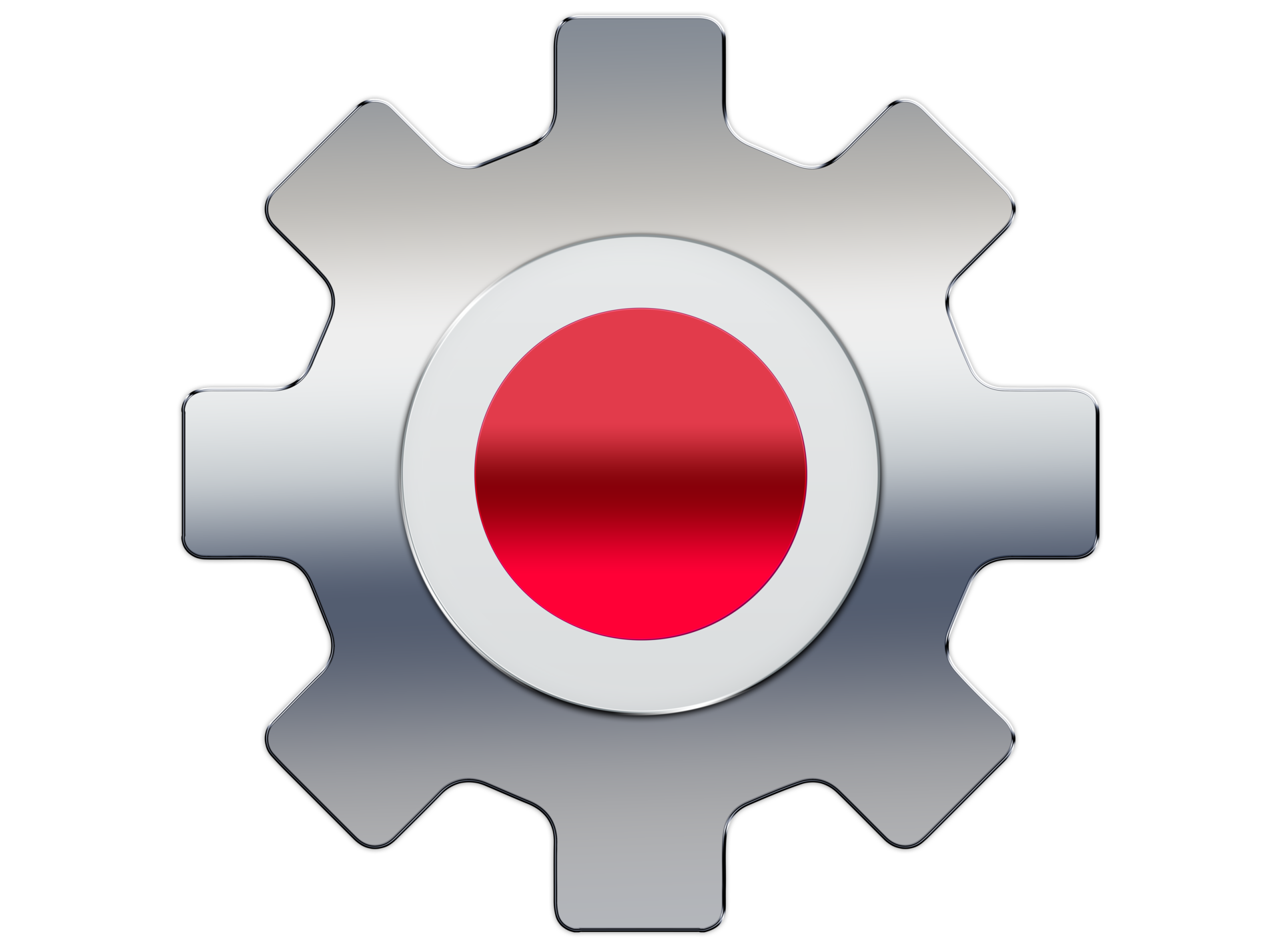 Red Gear Icon Png