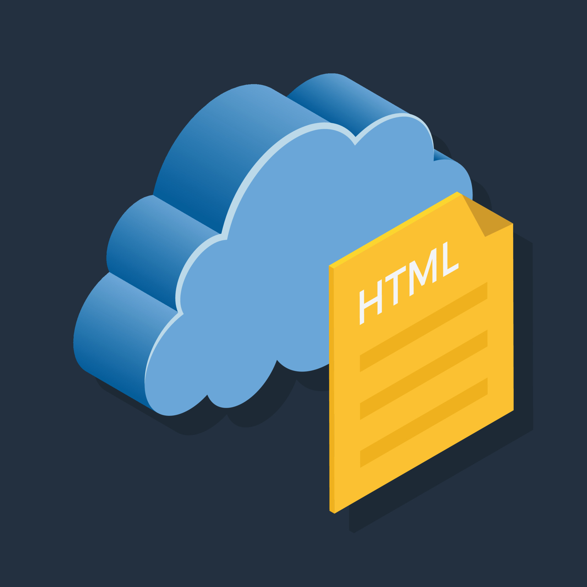 Html File - Isometric 3d illustration. 17198335 Vector Art at Vecteezy