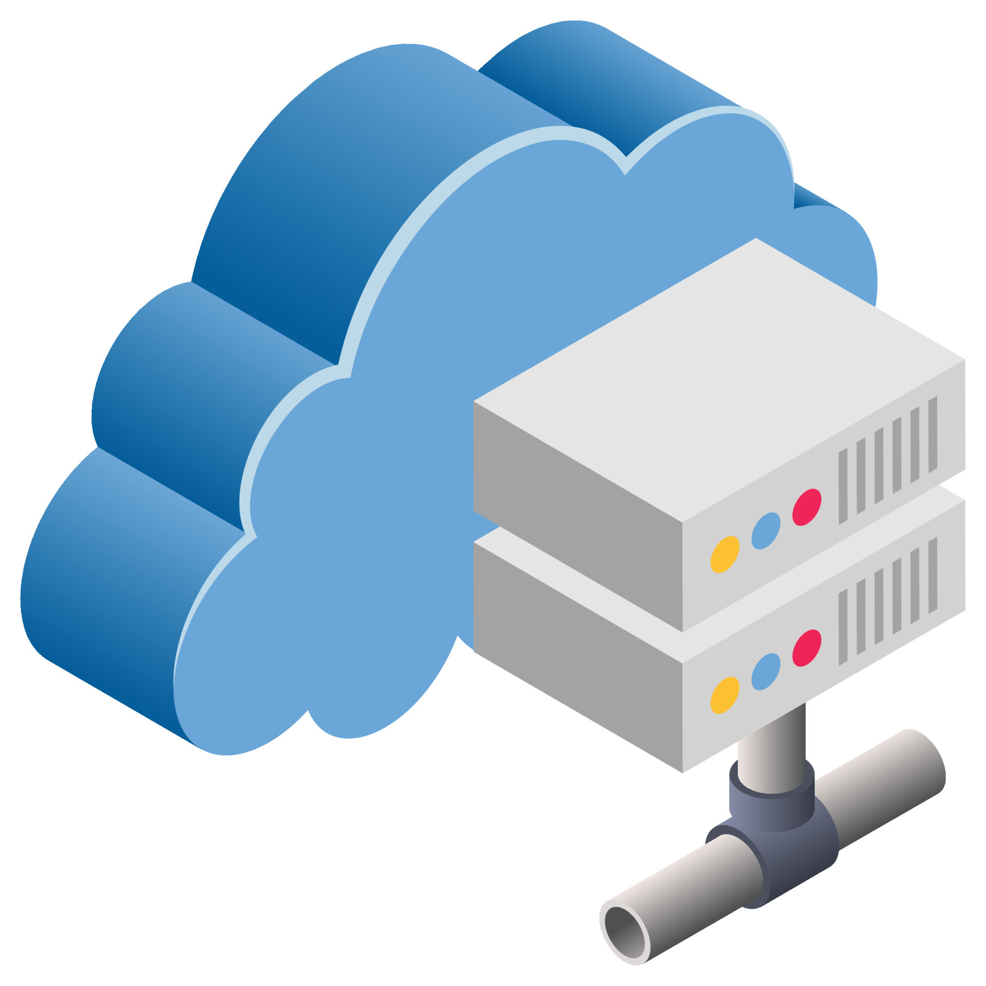 Cloud Server - Isometric 3d illustration. 17198494 Vector Art at Vecteezy