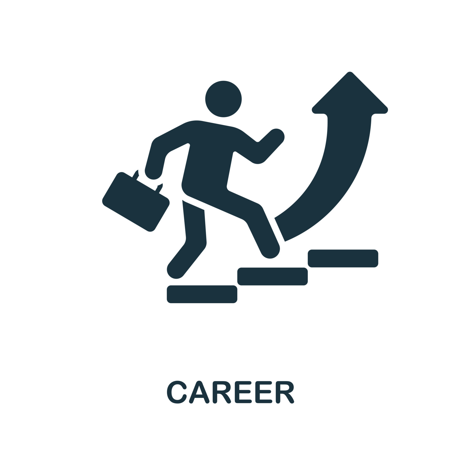 Career icon. Simple element from business recruitment collection. Creative Career icon for web ...