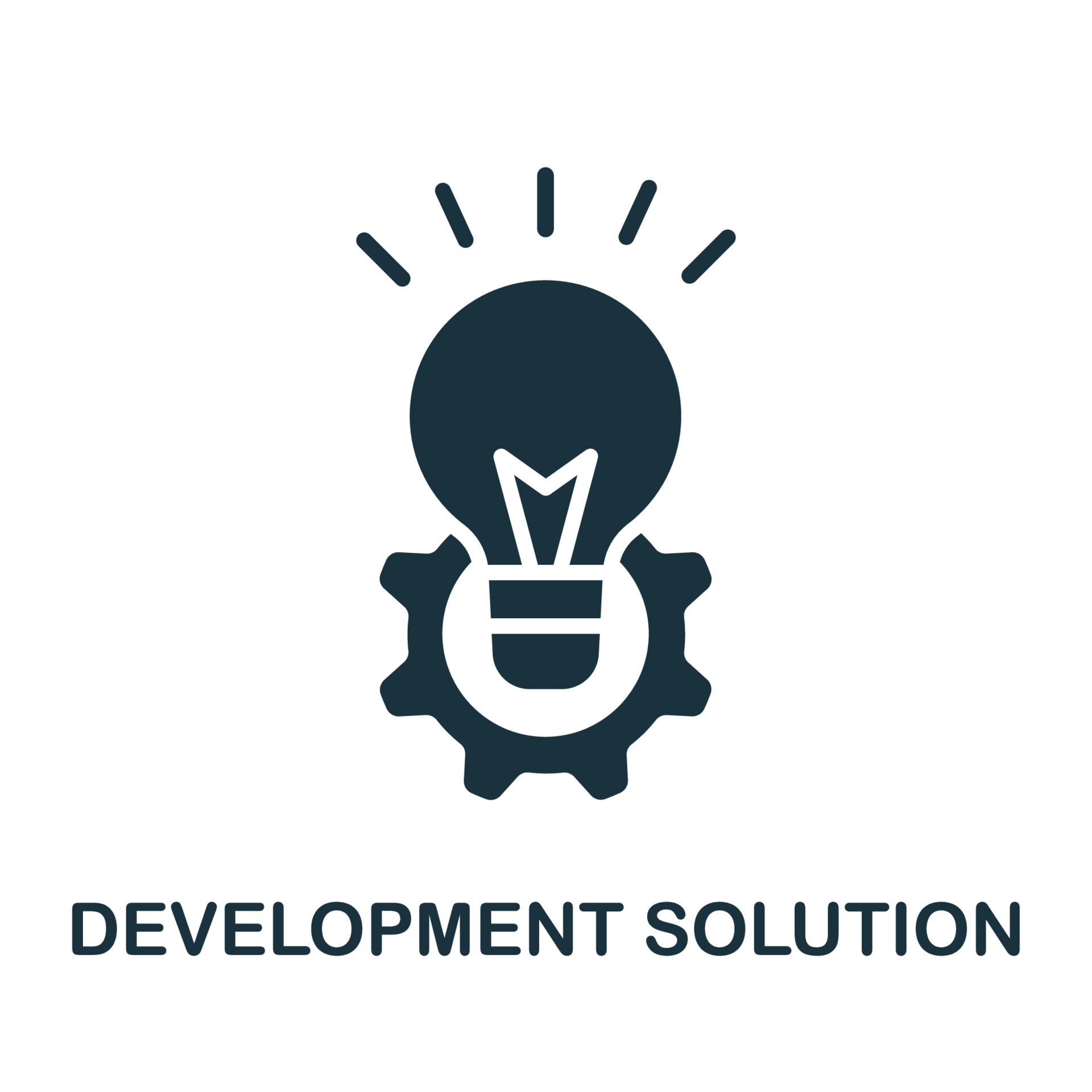 Development Solution icon. Simple element from business organization ...