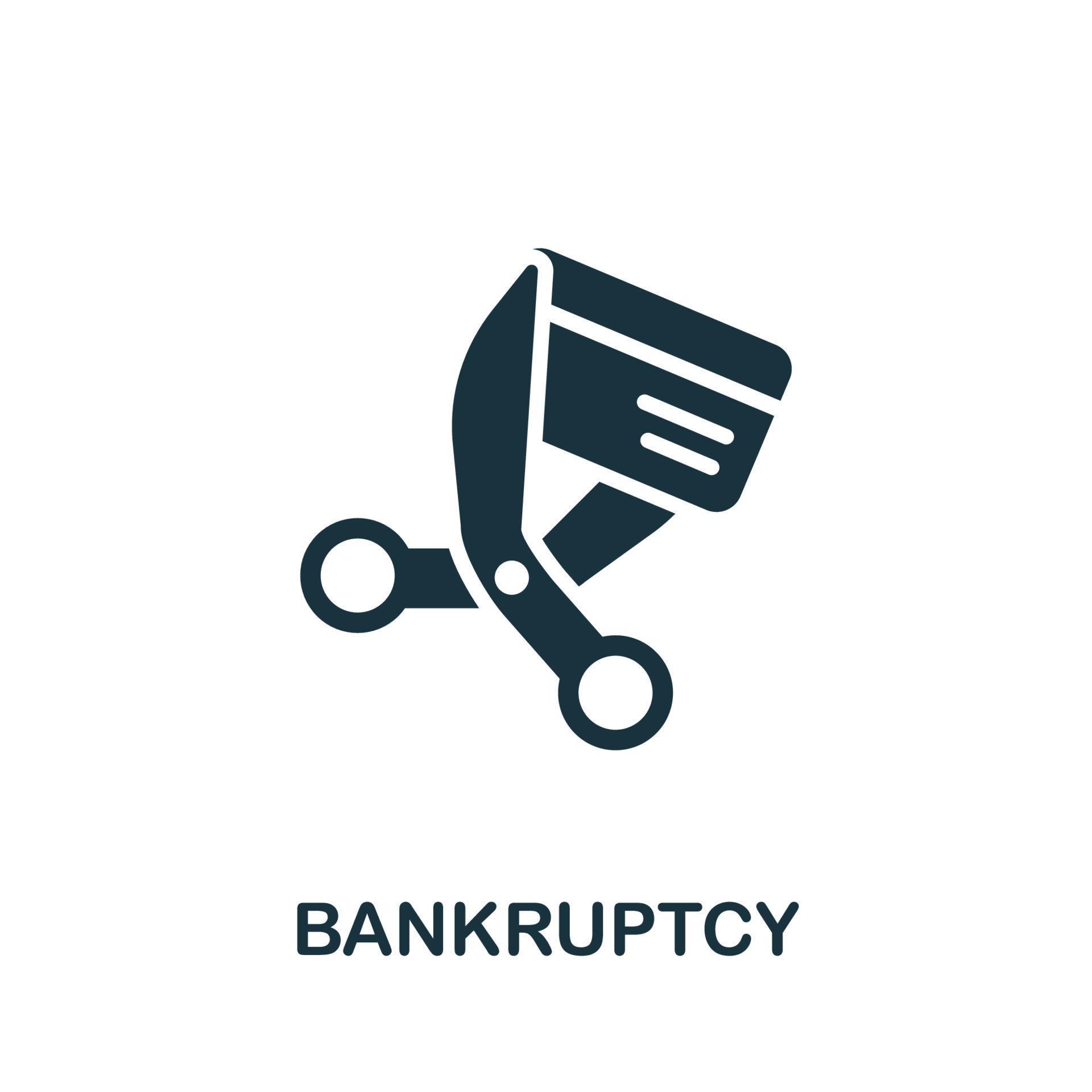 Bankruptcy icon. Simple element from Crisis collection. Creative ... Bankruptcy icon. Simple element from Crisis collection. Creative ...