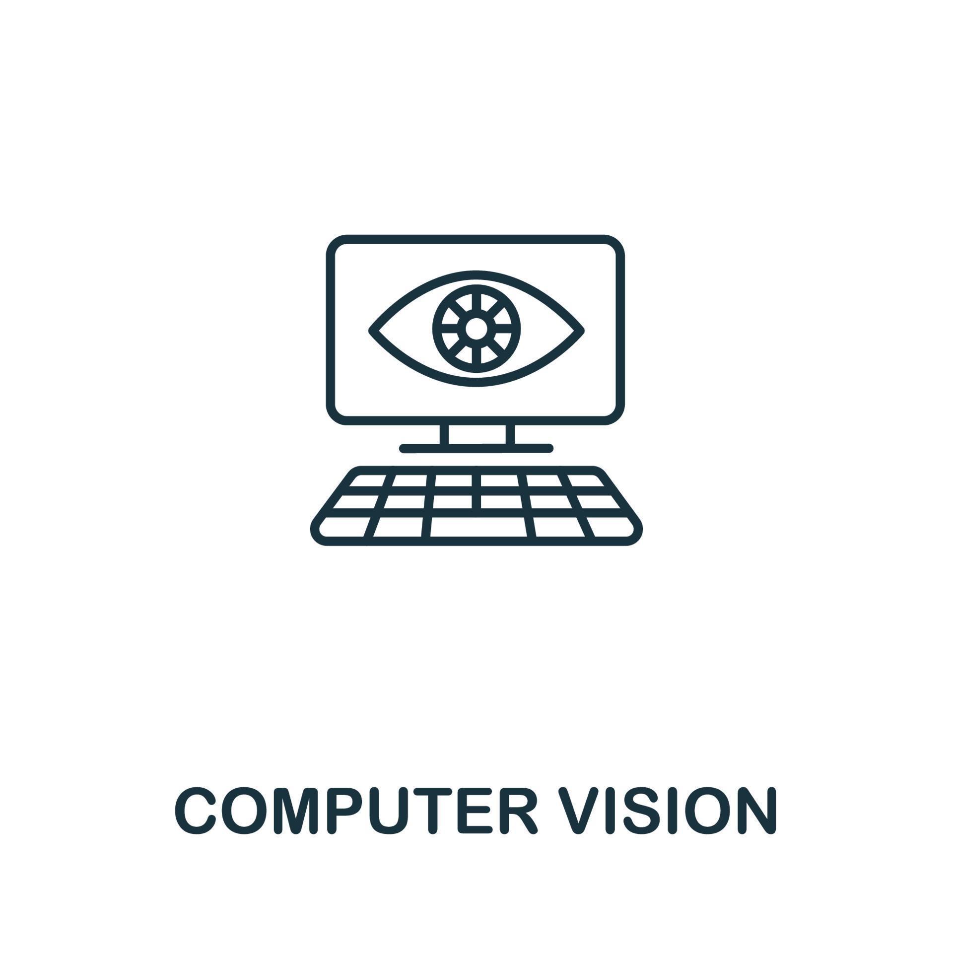 Computer Vision icon from artificial intelligence collection. Simple ...