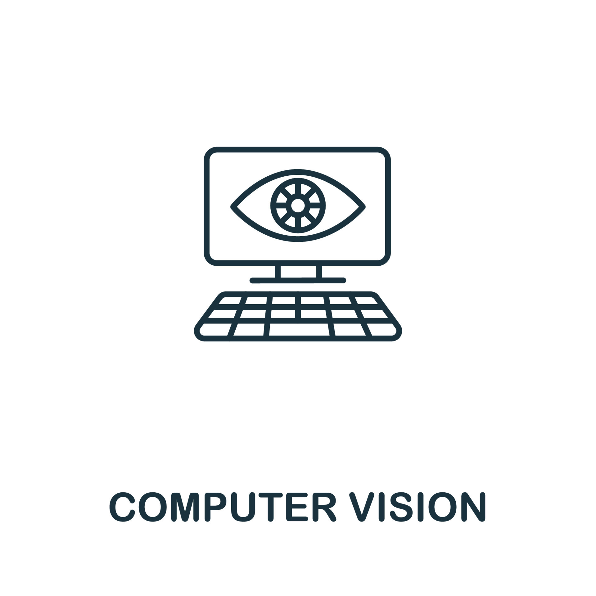 Computer Vision icon from artificial intelligence collection. Simple ...
