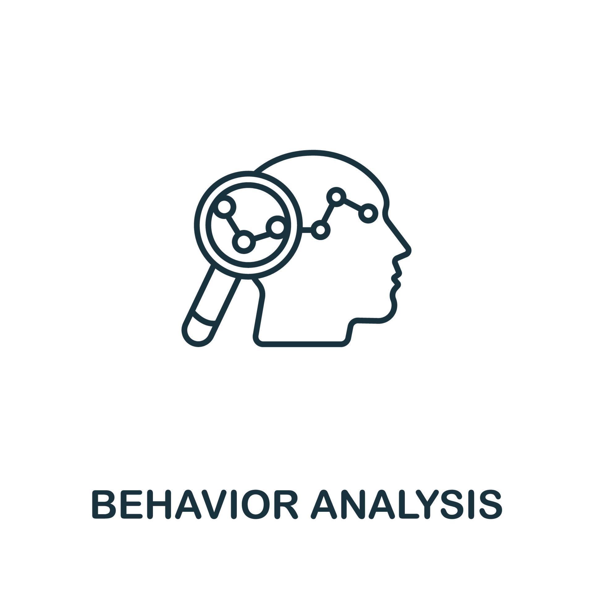 Behavior Analysis icon from artificial intelligence collection. Simple ...
