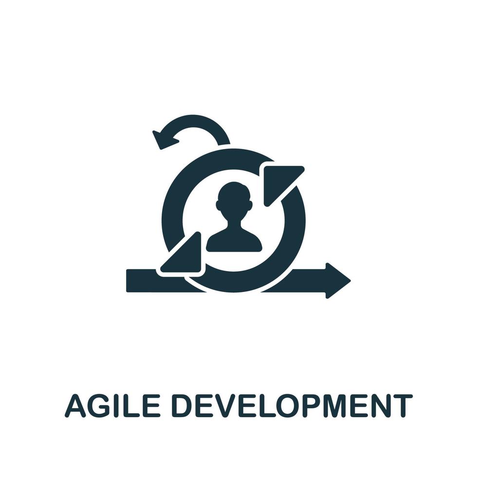 Agile Development icon from digitalization collection. Simple line ...
