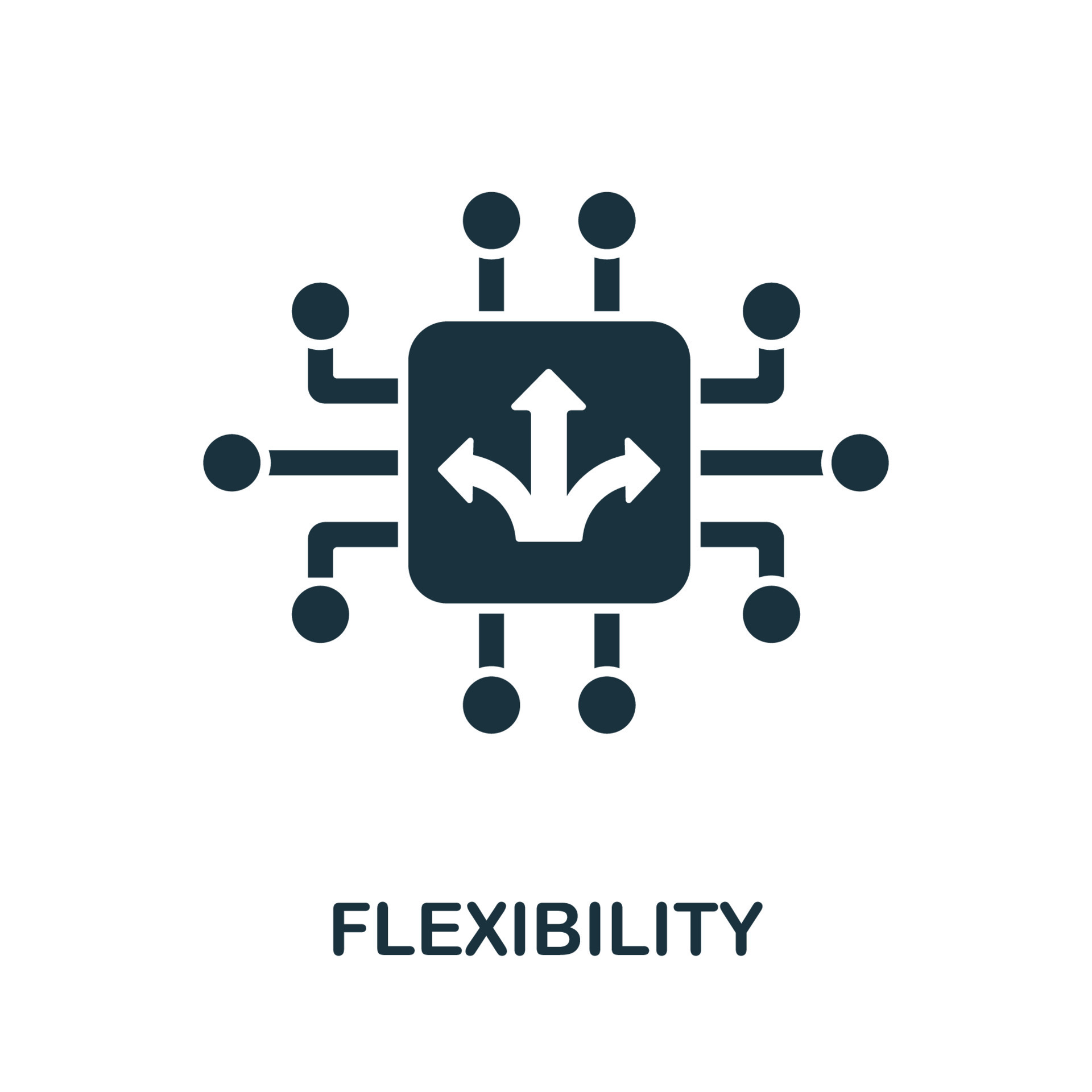 Flexibility icon from digitalization collection. Simple line ... Flexibility icon from digitalization collection. Simple line ...