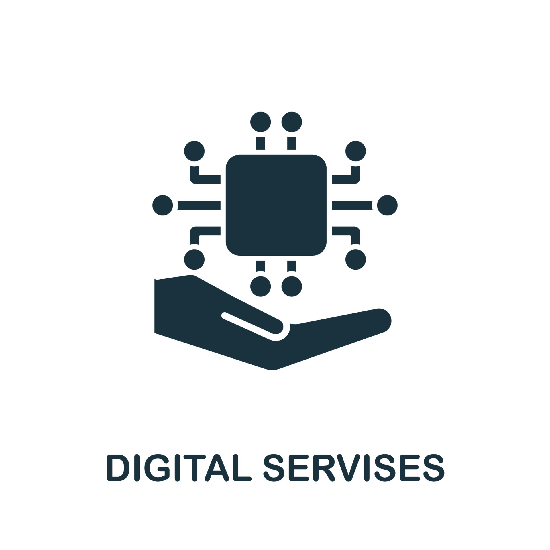 Digital Services icon from digitalization collection. Simple line ...