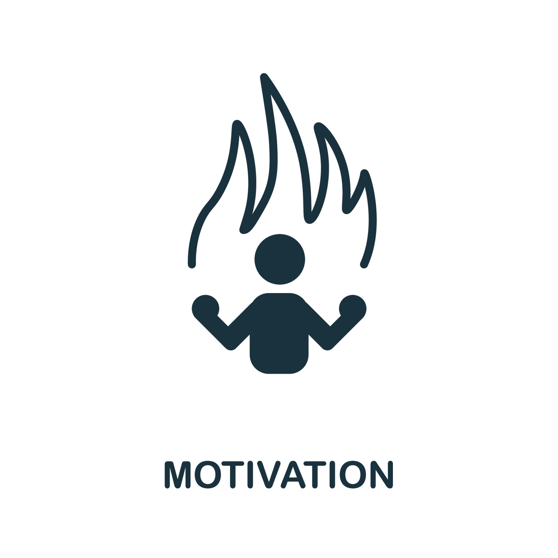 Motivation icon. Simple element from business management collection ... Motivation icon. Simple element from business management collection ...