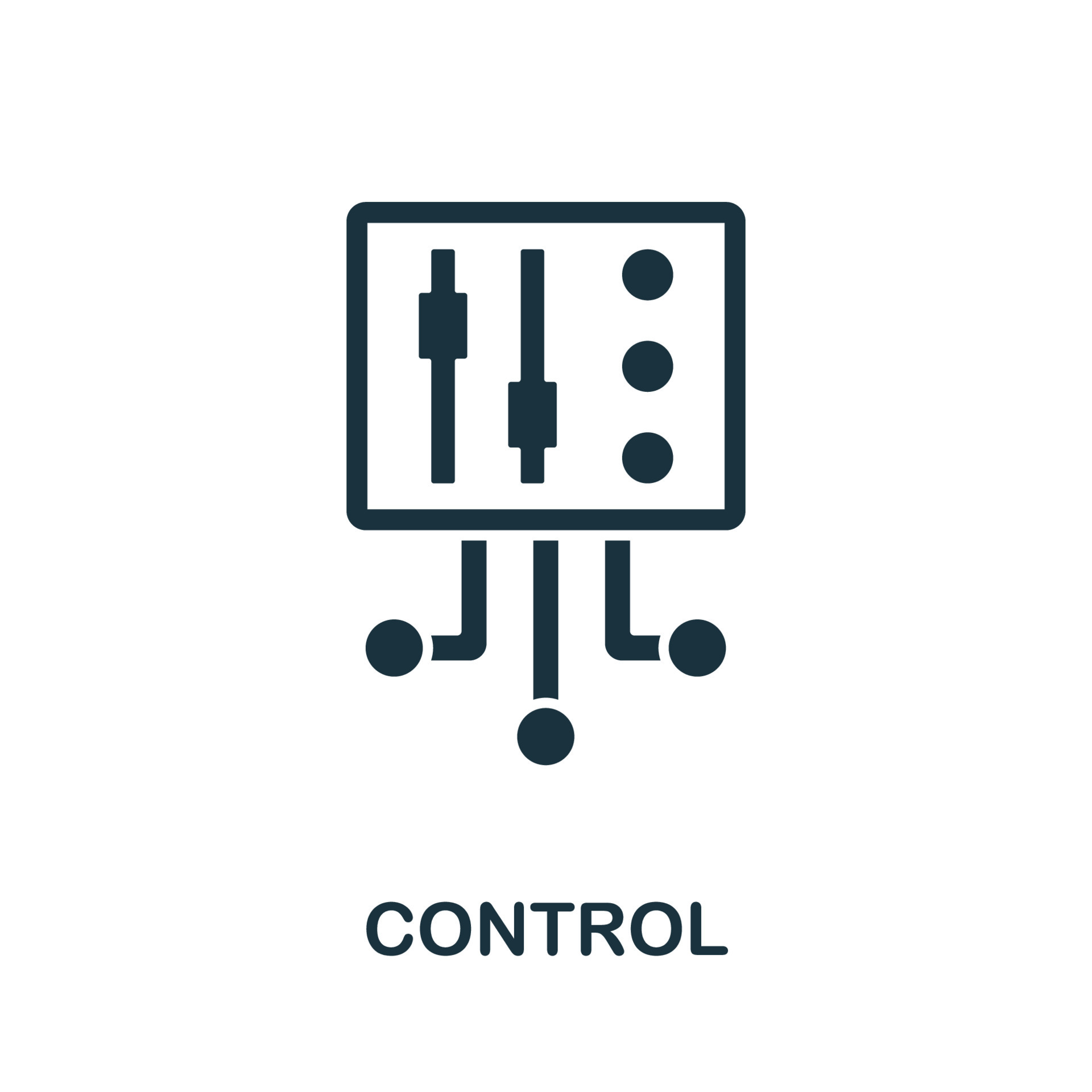 Control icon from digitalization collection. Simple line Control icon ...