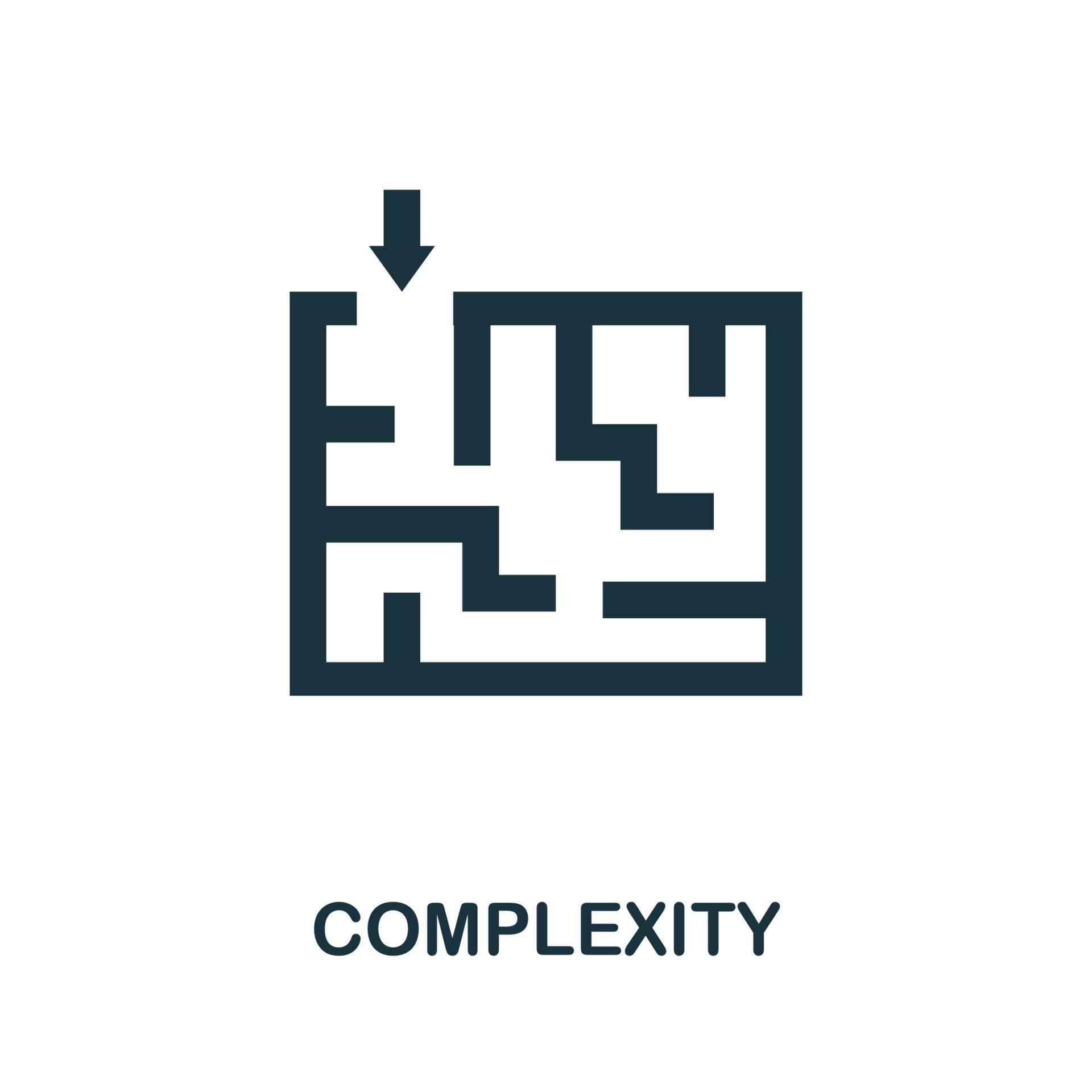 Complexity icon. Simple element from business intelligence collection ...
