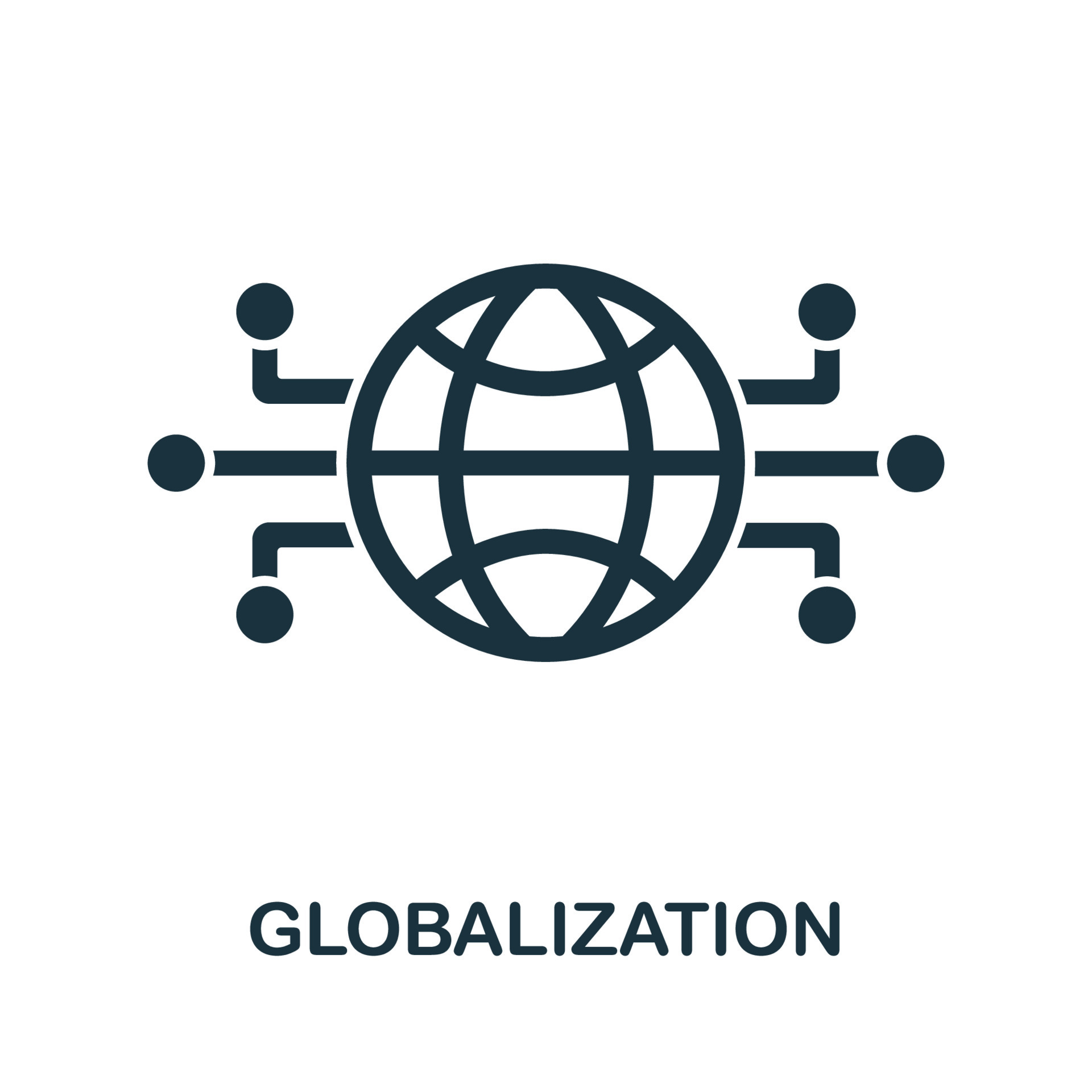 Globalization Icon From Digitalization Collection Simple Line