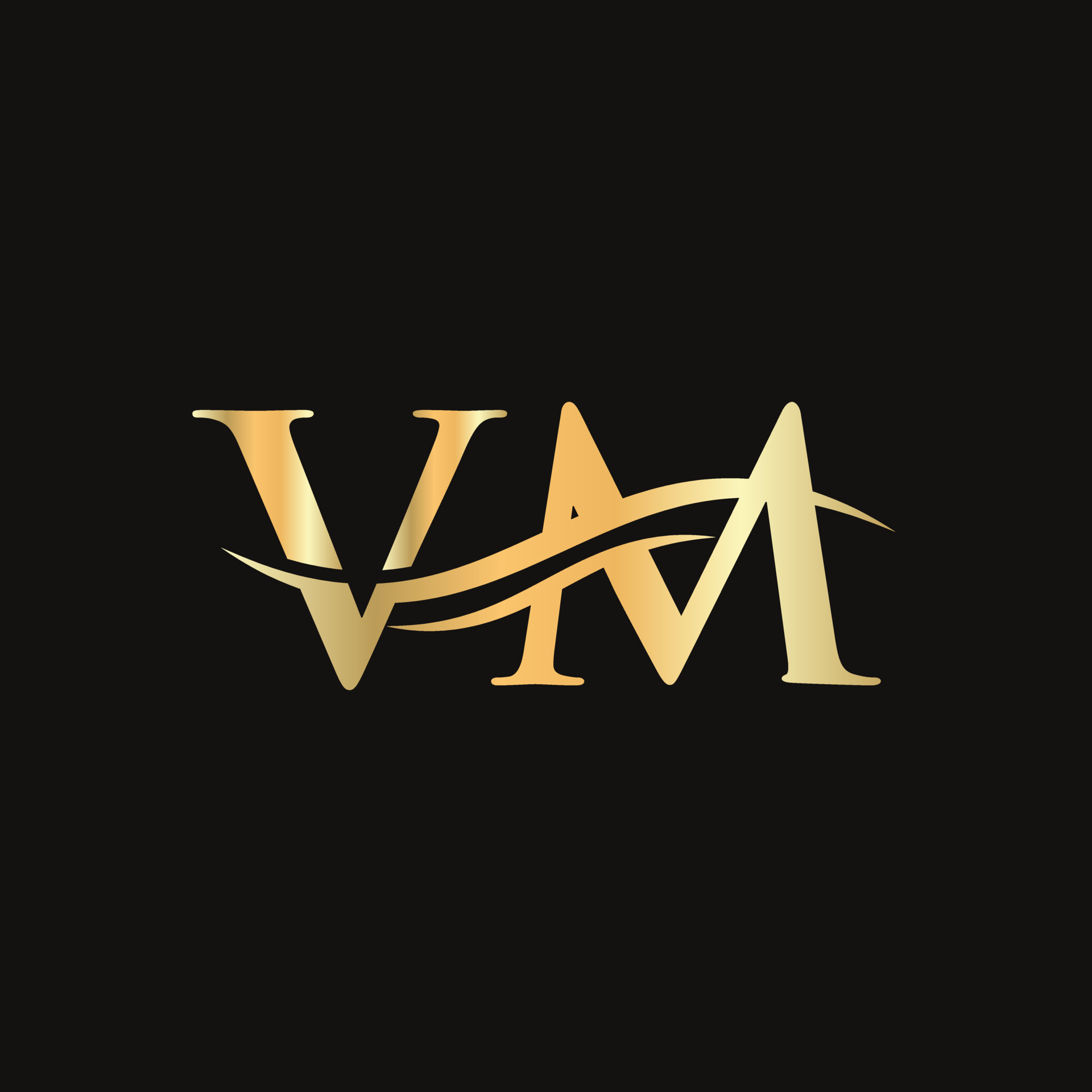 Initial VM letter linked logo vector template. Swoosh letter VM logo ... Initial VM letter linked logo vector template. Swoosh letter VM logo ...