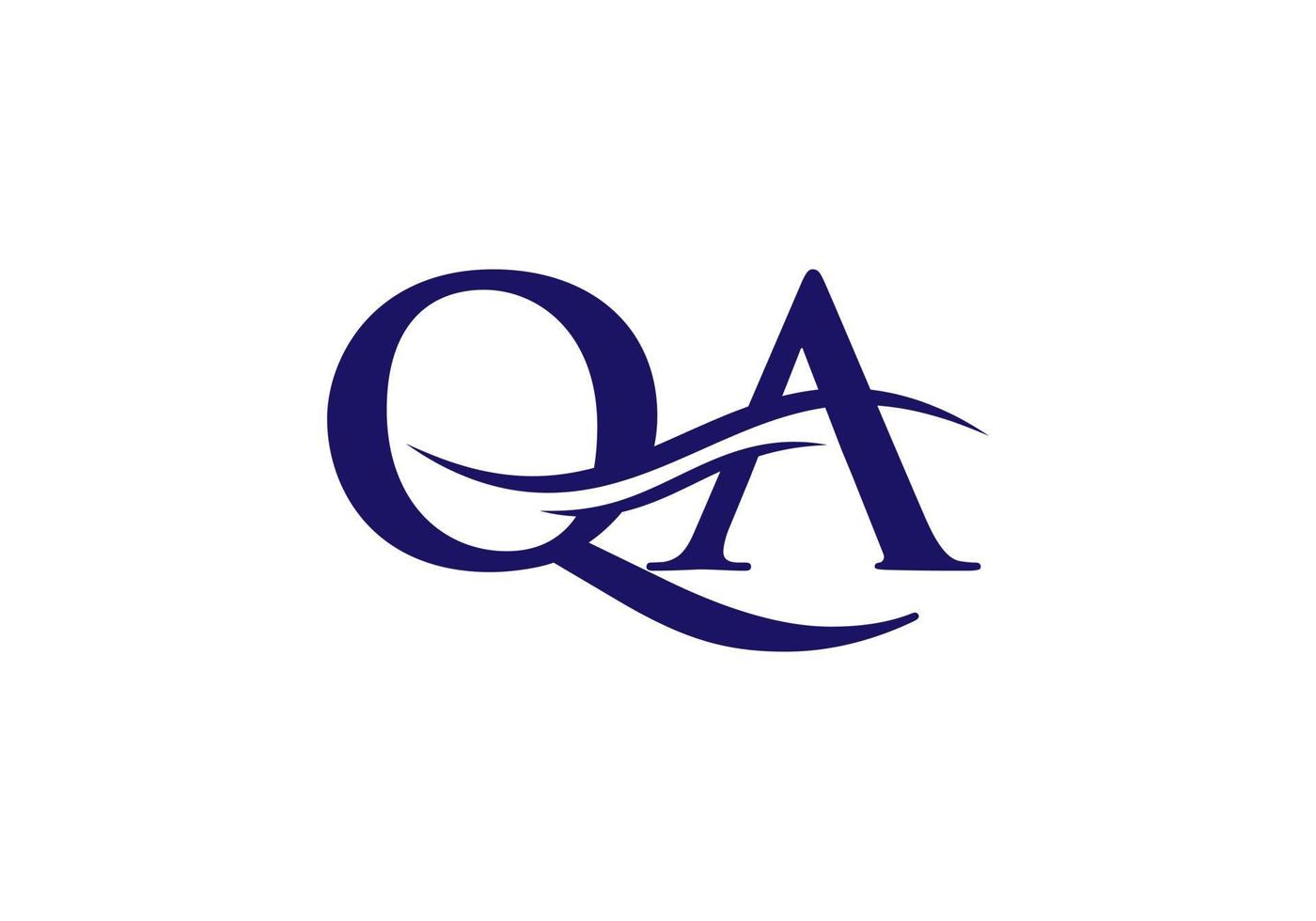 QA logo design. Initial QA letter logo vector. Swoosh letter QA logo ... QA logo design. Initial QA letter logo vector. Swoosh letter QA logo ...