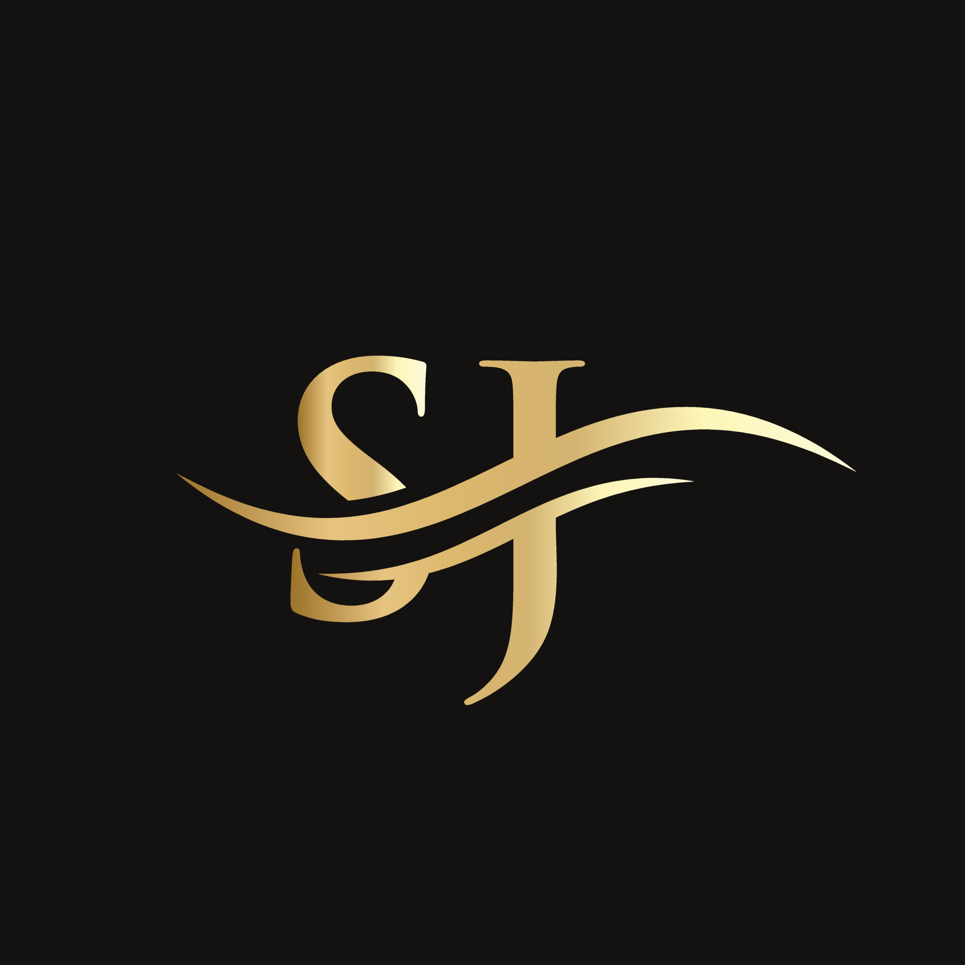 Modern SJ Logo Design for business and company identity. Creative SJ letter with luxury concept ...