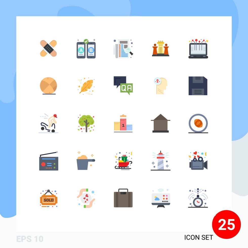 User Interface Pack Of 25 Basic Flat Colors Of Tactic Computer Mobile Chess Listing Editable